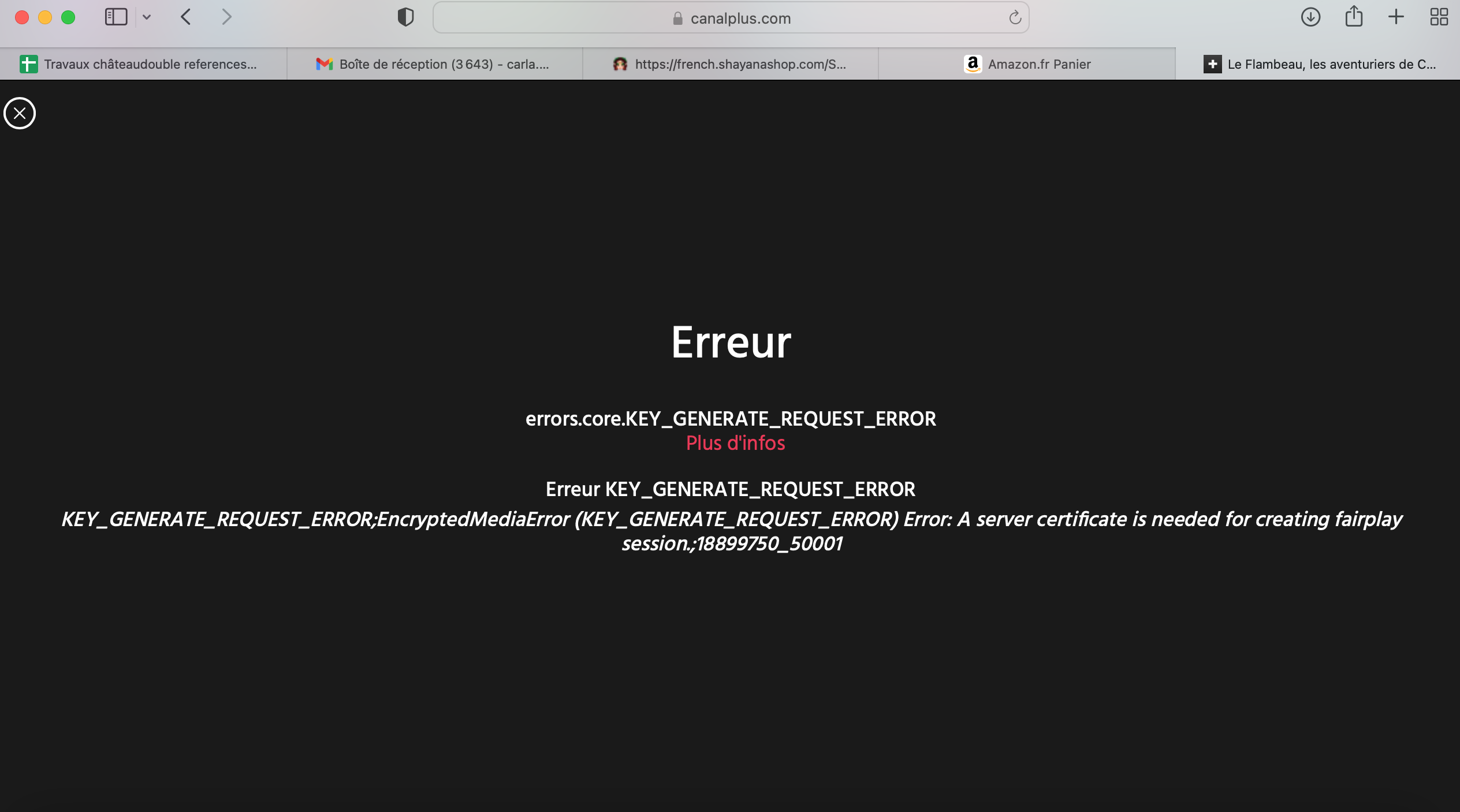 Message D Erreur Re Key Generate Request Error Avec Réponse S